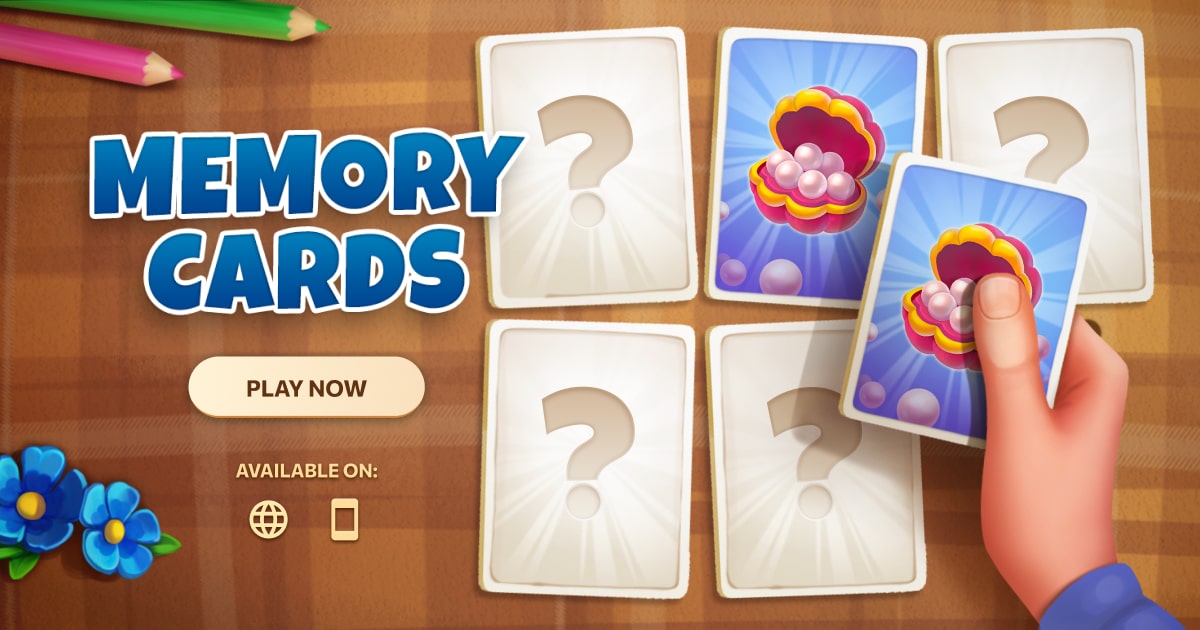QS Memory cards - online mini-game from QS Games
